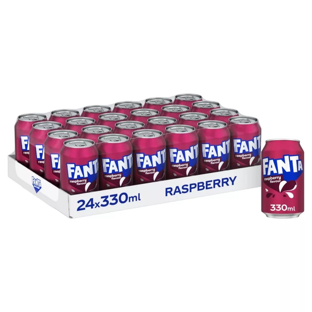 Fanta Raspberry Zero Cans 24 x 330ml - Sugar Rush Emporium