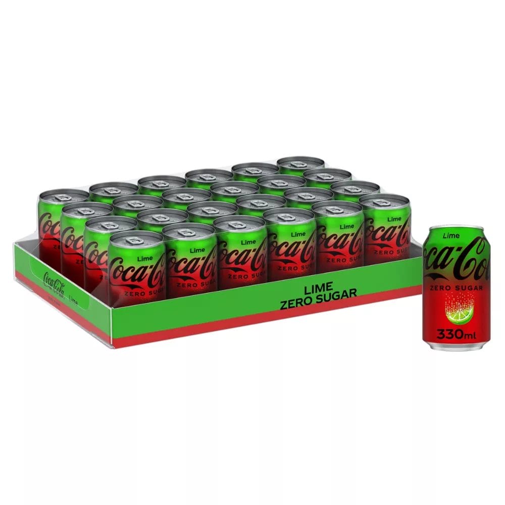 Coca-Cola Zero Sugar Lime Cans 24 x 330ml - Sugar Rush Emporium